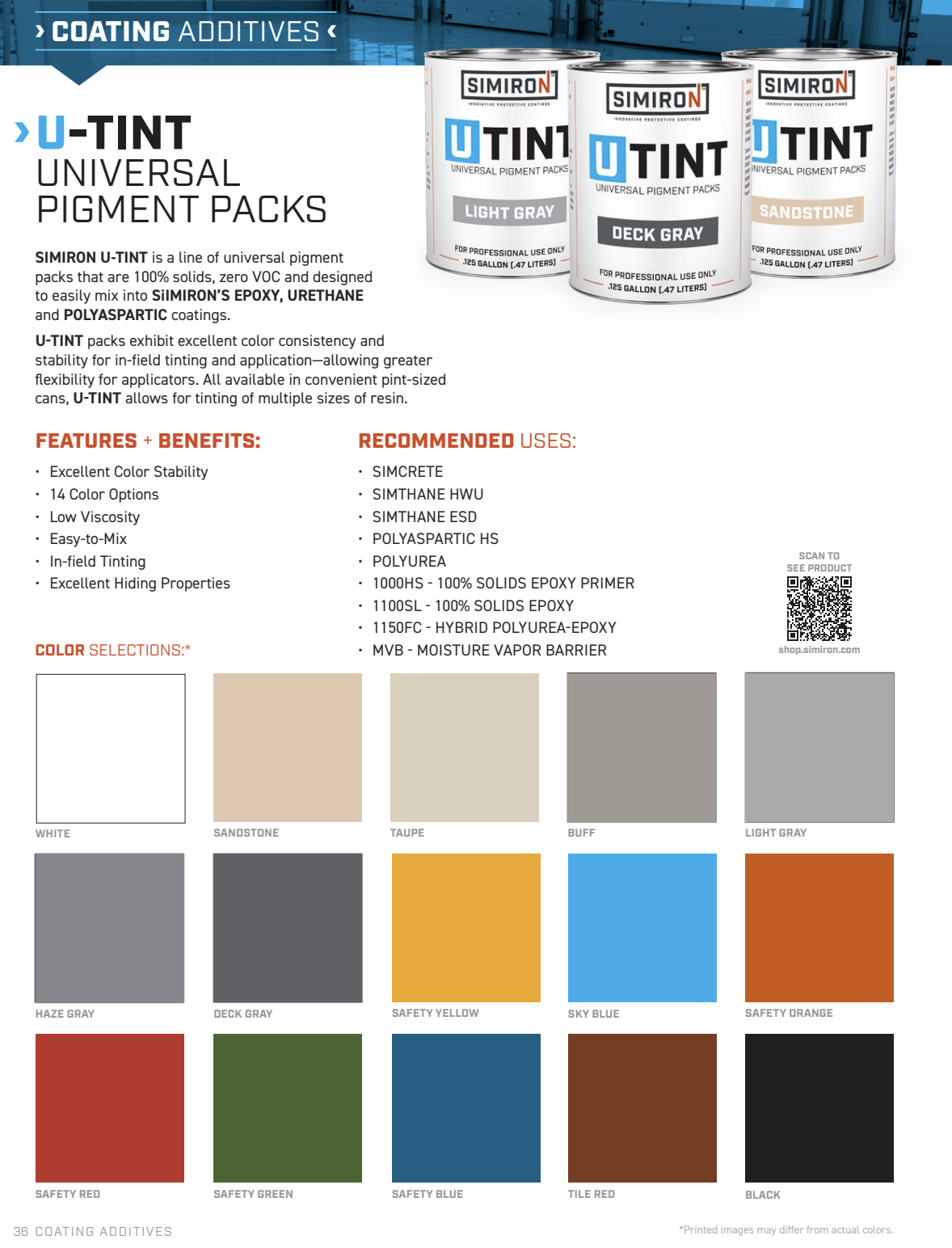Color Charts - KC Epoxy Supply